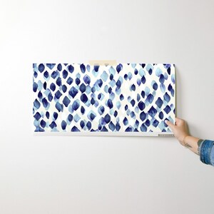 Indigo Blue Wallpaper Indigo Rain by Crystal Walen Indigo Blue Custom ...