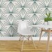 Tile Geo Wallpaper Sun Tile Marine by Holli Zollinger Navy - Etsy