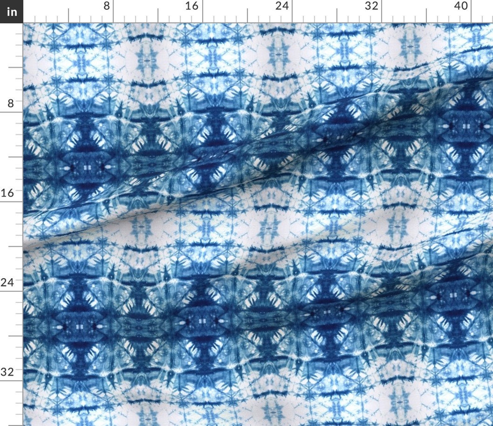 Indigo Fabric Tribal Flaire by Fable Design Indigo Tie Dye - Etsy