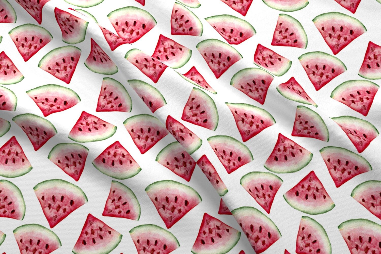 Watermelon Slices Fabric Watermelon By Juliabadeeva Summer | Etsy