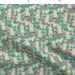 Cockapoo Fabric Cockapoo Florals Cream White Dog Turquoise by ...