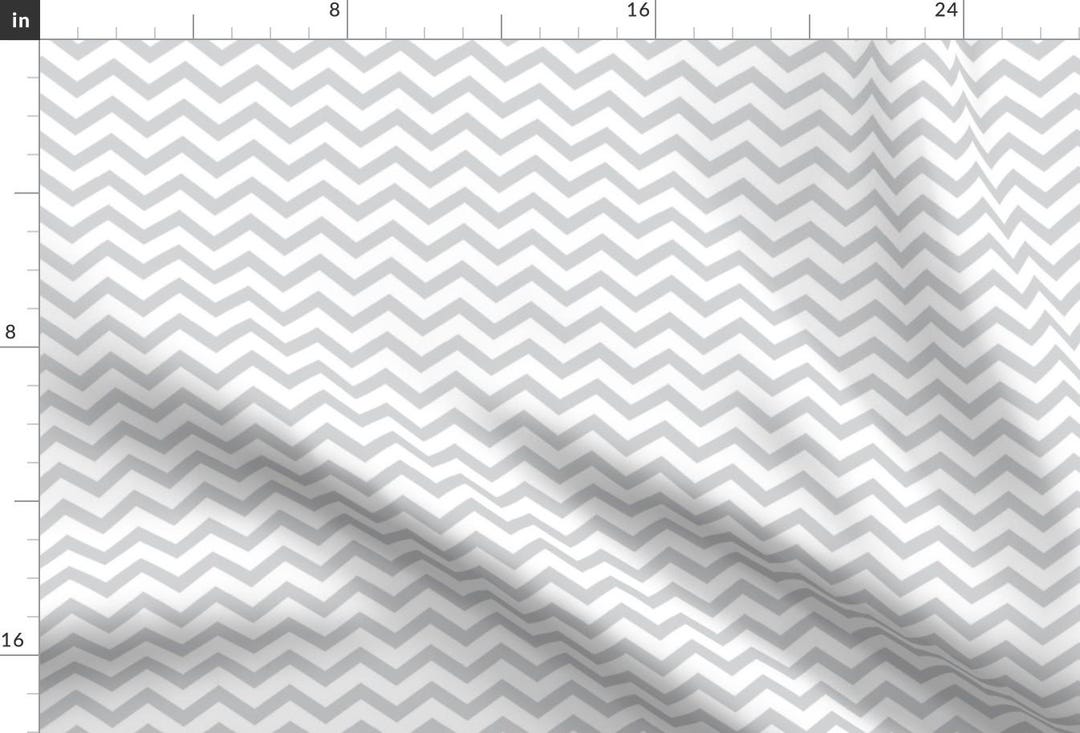 Chevron Fabric - Chevron Light Grey by Misstiina- Chevron Zigzag ...