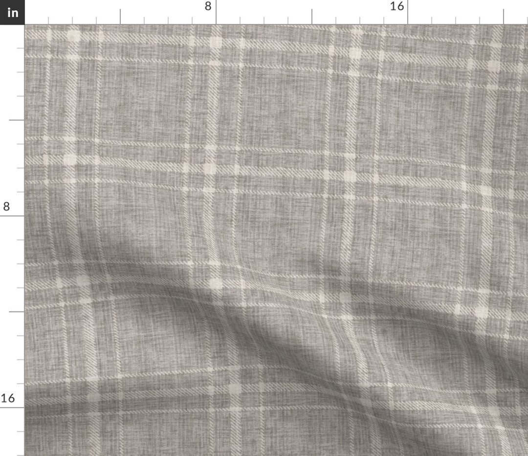 Grey Tartan Fabric Grey Plaid by Sugarpinedesign Farmhouse Academia ...