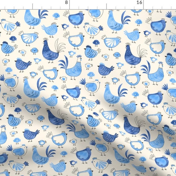 Rooster Fabric - Etsy