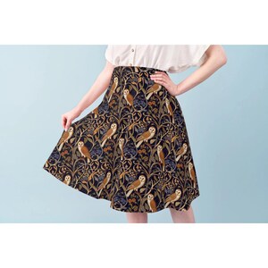 Renaissance Forest Apparel Fabric - Medieval Owls by Nickleen ...