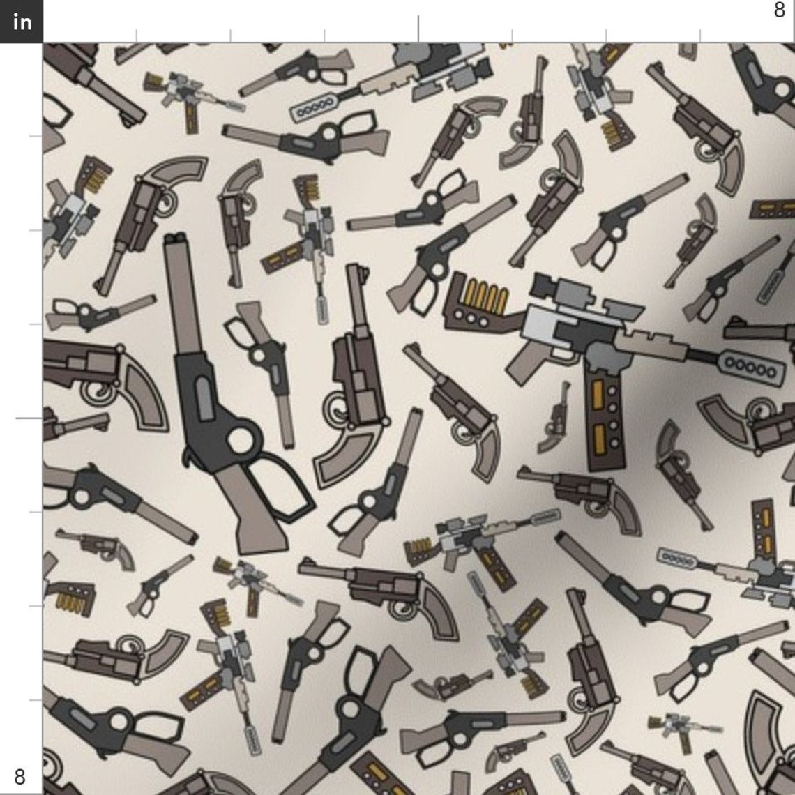 Pistol Fabric Western Pistol Six Shooter Rifle Shotgun - Etsy