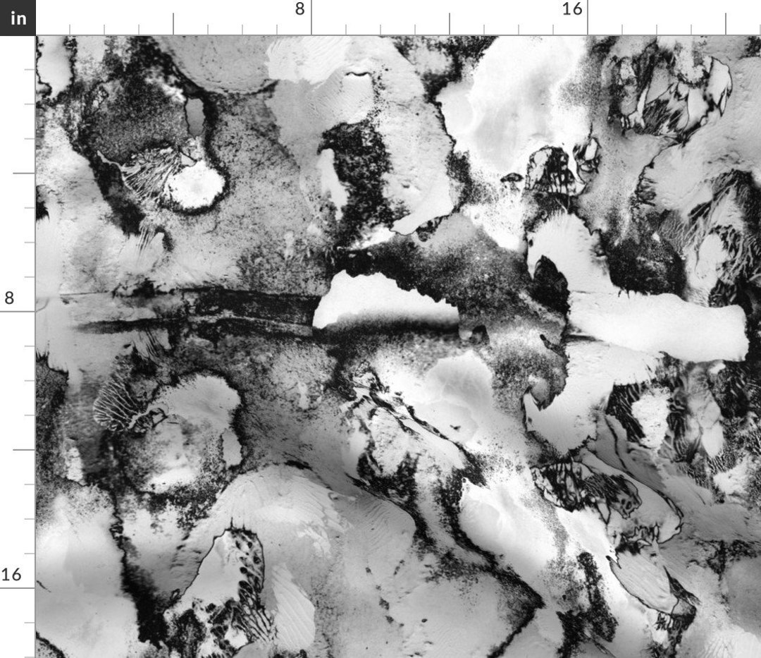 Grayscale Fabric Watercolour 16 by Heytangerine Black and White ...