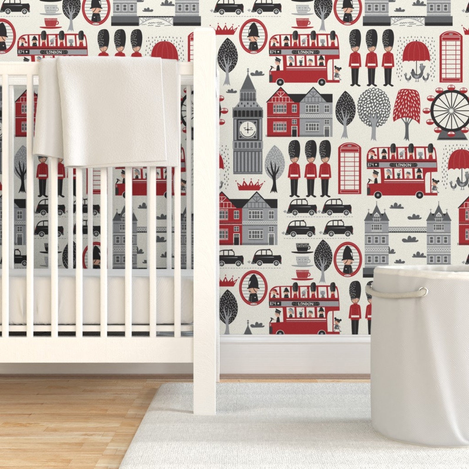 London Wallpaper London Calling Conversational by - Etsy
