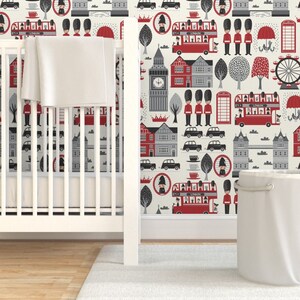 London Wallpaper London Calling Conversational by - Etsy