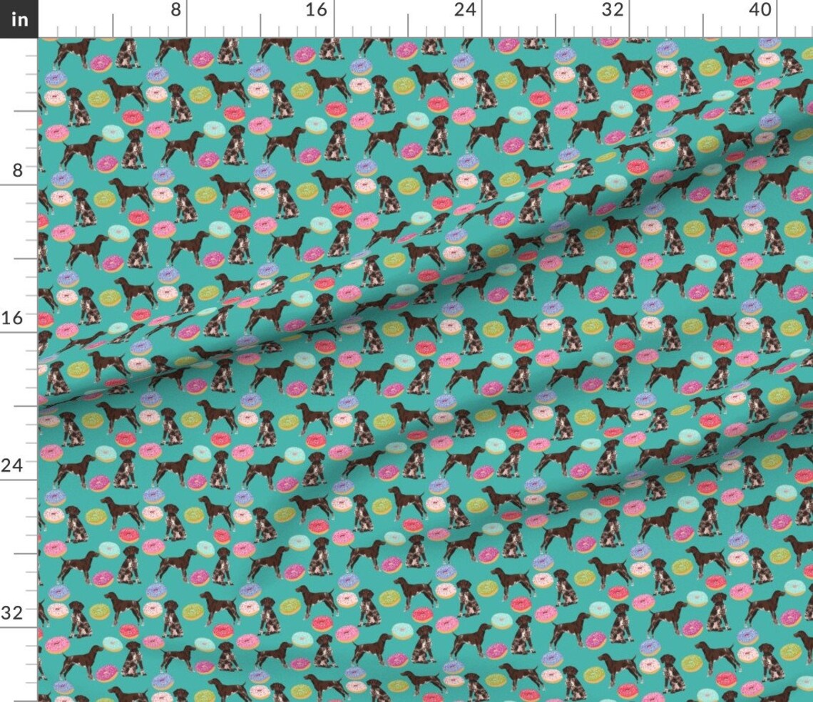 Rainbow Donuts Pointers Fabric German Shorthaired Pointer - Etsy