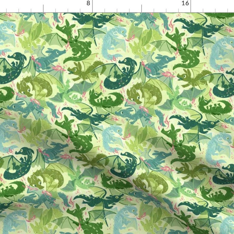 Dragon Fabric - Etsy