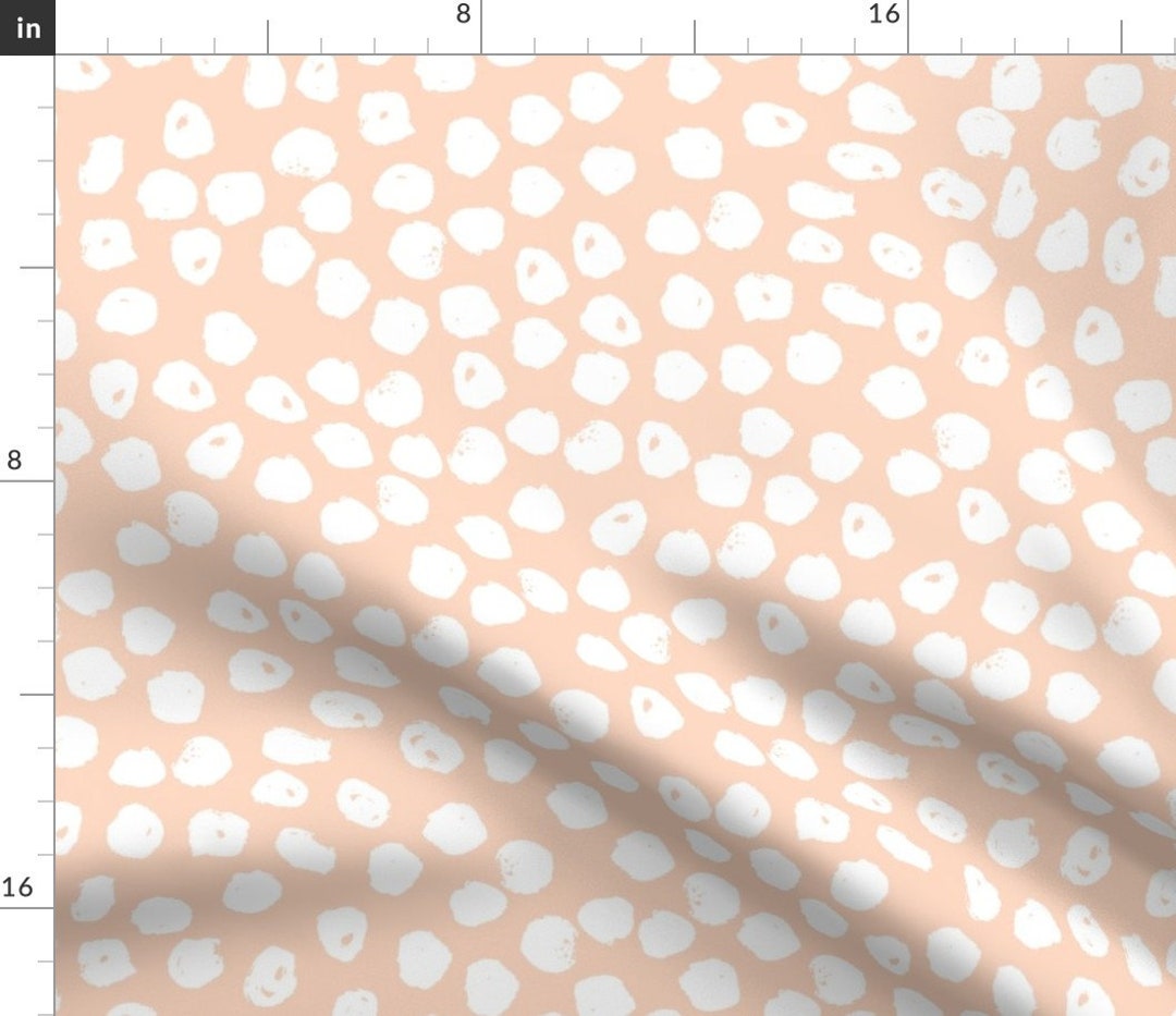 Spot Fabric Inky Spots // Blush Girly Cute by Andrea Lauren Polka Dot ...