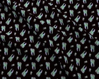 Kawaii Dentist Dental Tooth Fabric Cute Little Molar Teeth