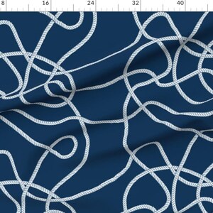 Nautical Ropes Fabric - Tangled Ropes by Nendo - Sailing Maritime ...