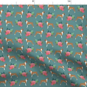 Boxer With Flowers Boxer Dogs Boxer Cute Dog Florals Pet | Etsy