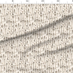 Bones Fabric Bones by Deborahballingerillustrations Bones | Etsy
