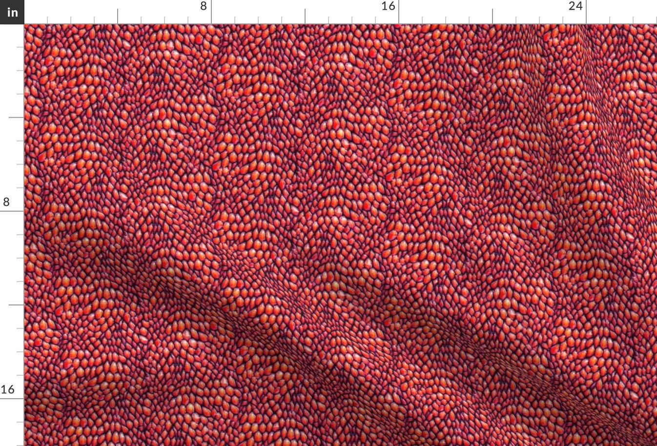 Dragon Scales Fabric - Sparkle Red Enamel Dragon Scales by Glimmericks ...