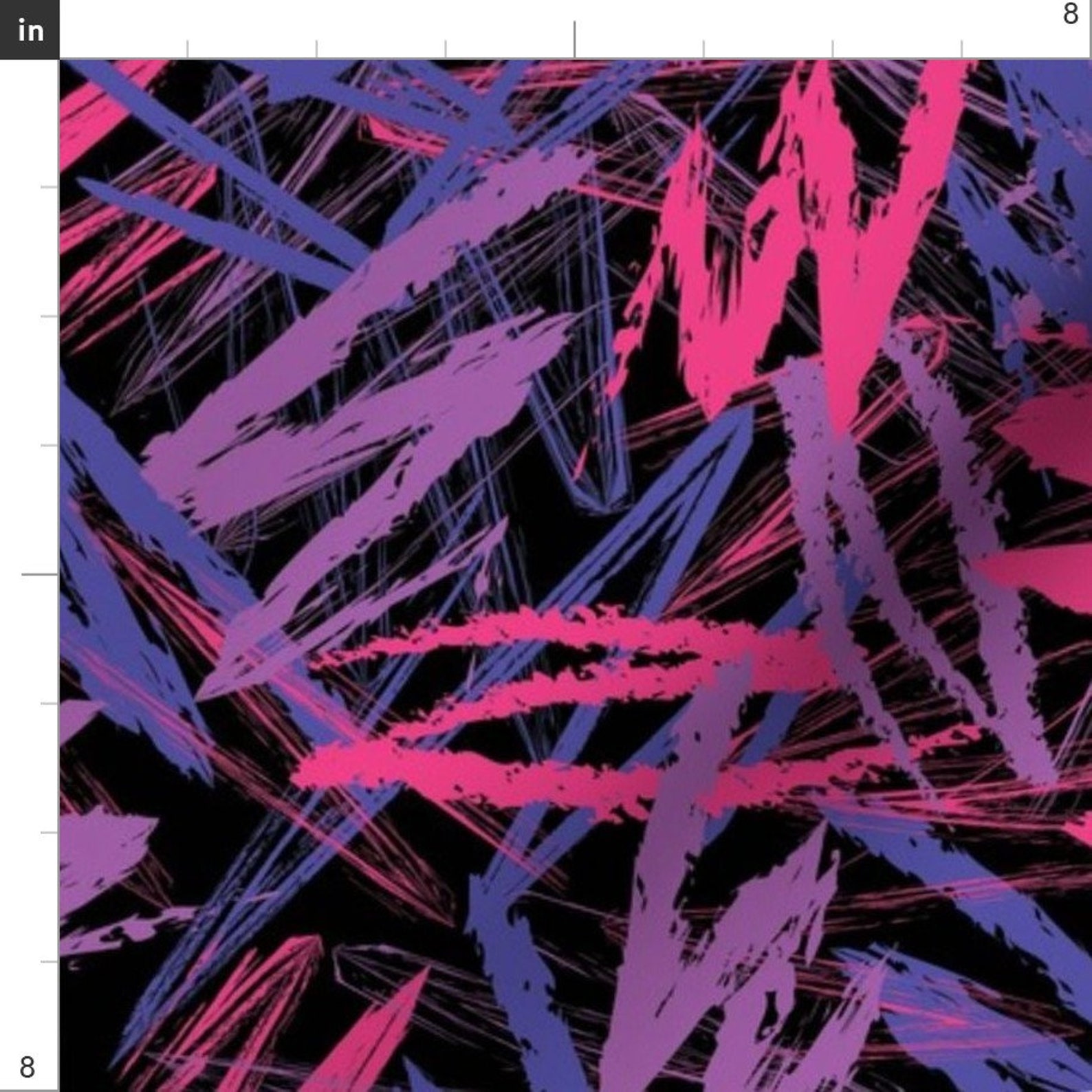 Crayon Scribbles Fabric Retro 80'S Scribbles by - Etsy