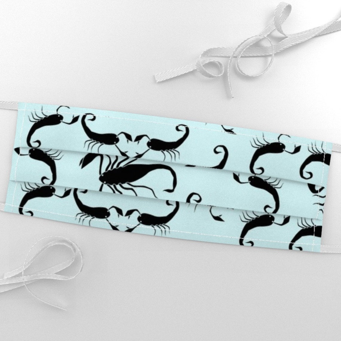 Light Blue Scorpion Fabric Scorpions by Eleventy-five - Etsy
