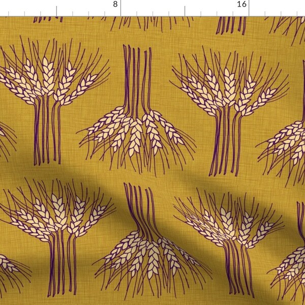 Wheat Print Fabric - Etsy