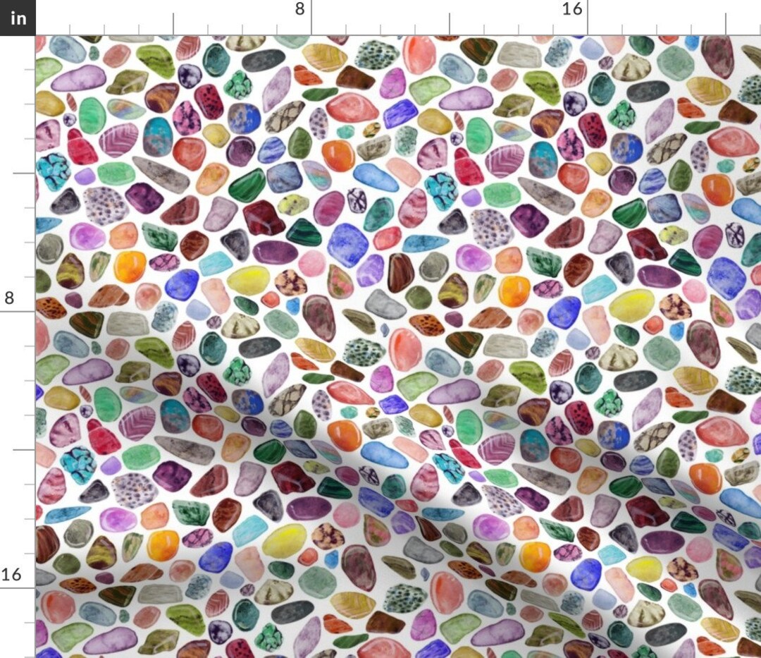 Watercolor Rock Collection Fabric Watercolor Rock Collection by ...