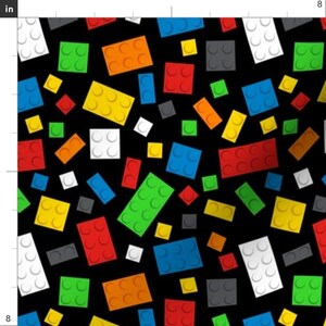 Toy Bricks Fabric Building Brick Scatter by Designedbygeeks Kids ...