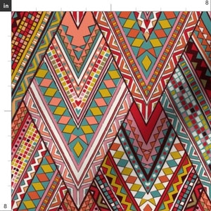 Bohemian Diamond Design Fabric Bohemian Love Geometric Pattern by ...