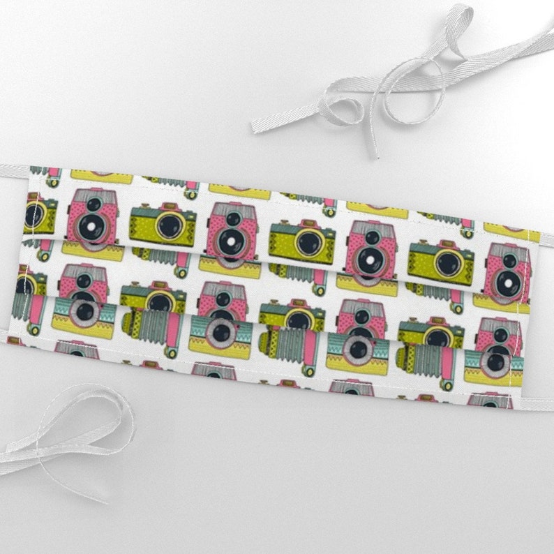 Retro Cameras Fabric Colorful Retro Cameras by | Etsy