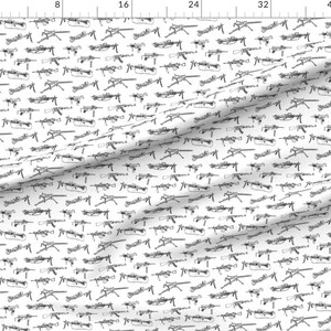 Machine Gun Fabric Machine Guns by Thinlinetextiles Machine Gun Weapons ...