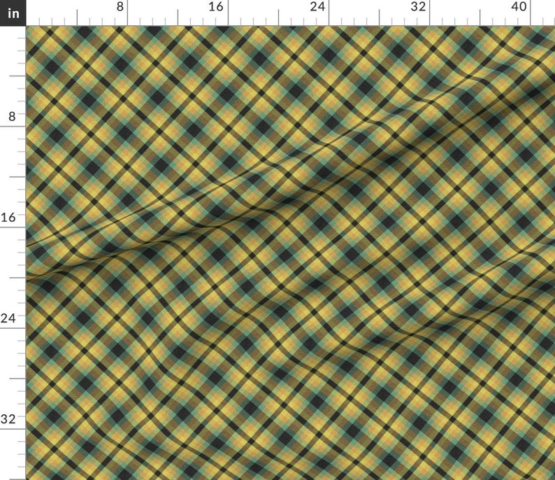 Plaid Fabric Autumn Woodland Plaid by Eclectic House Plaid - Etsy