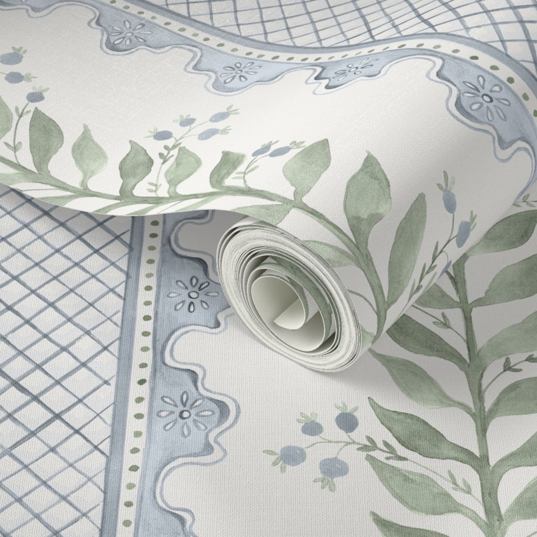 Elegant Floral Peel-and-stick Wallpaper Sampler - Pastel Watercolor ...