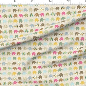 Elephant Fabric Colorful Ellie by Littlerhodydesign Circus Elephant ...