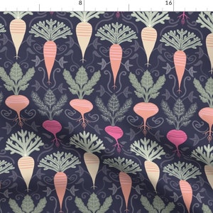 Carrot Beets Fabric Root Veggies Large by Katie Hayes | Etsy