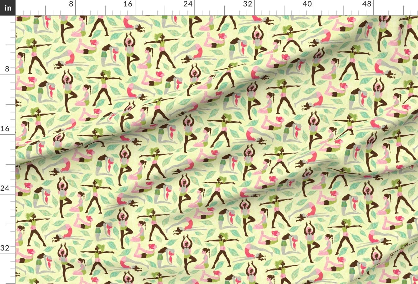Yoga Exercise Fabric - Yoga-girls by Gaiamarfurt - Yoga Athletic ...