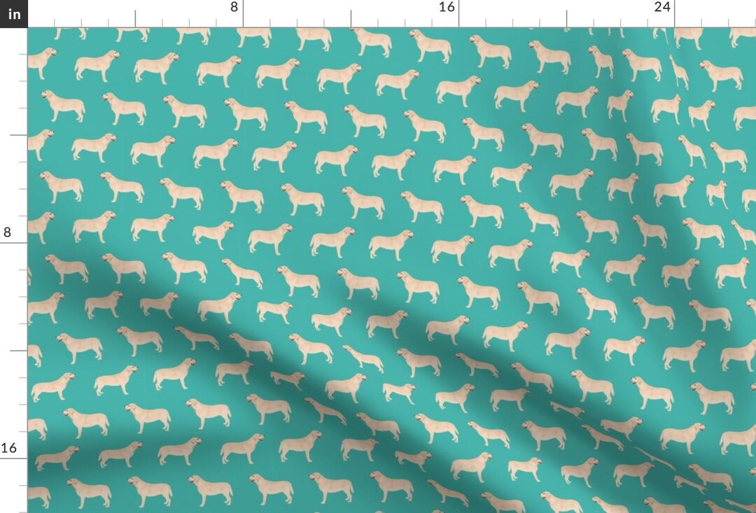 Yellow Labrador Dog Fabric - Labrador Yellow Fabric by Petfriendly ...