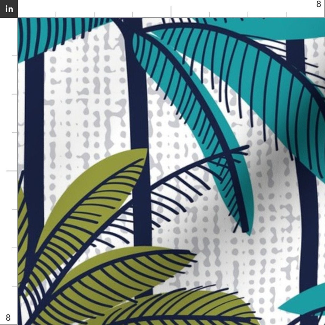 Palm Tree Fabric Retro Palm Springs Vibes by Selmacardo | Etsy