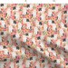 Sheepdog Fabric Old English Sheepdog Florals Cute Floral Dogs by ...