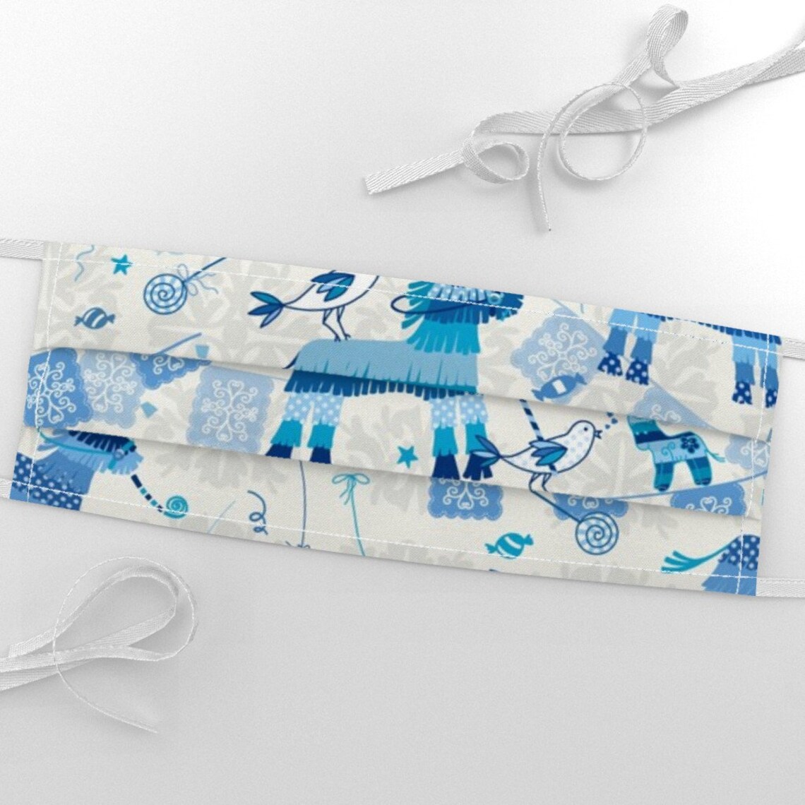 Blue Pinata Party Fabric Pinatas Blue by Designed by Debby | Etsy