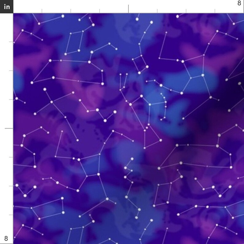 Constellations Fabric Celestial Lights by Jjtrends - Etsy