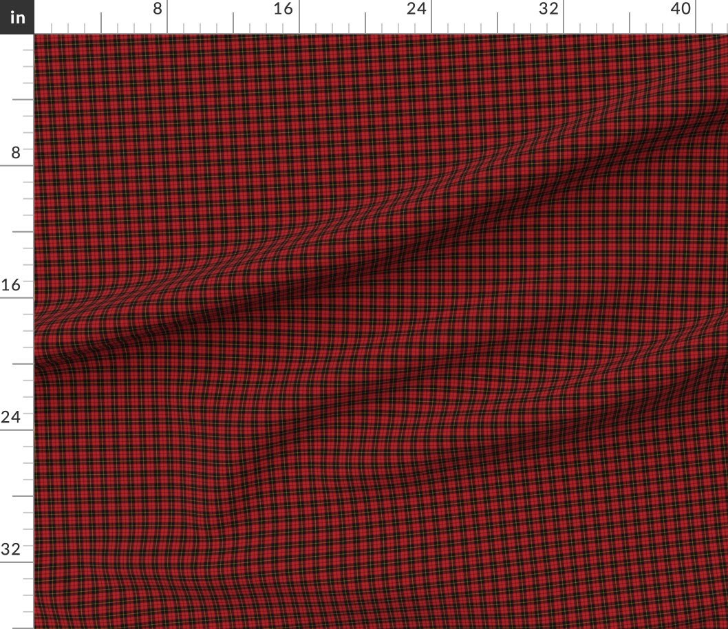 Traditional Plaid Fabric Wallace Clan Tartan Small By | Etsy