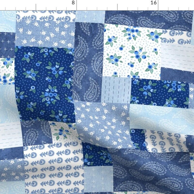 Patchwork Fabric - Etsy