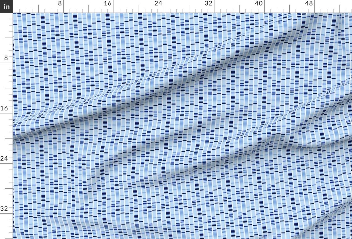 Science Fabric - Electrophoresis Large by Wolfishie - DNA Marker ...