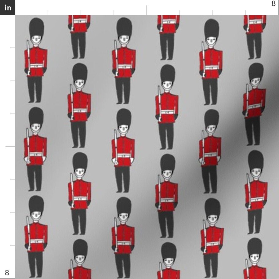 London Fabric London Soldier // Palace Guards Tourist - Etsy