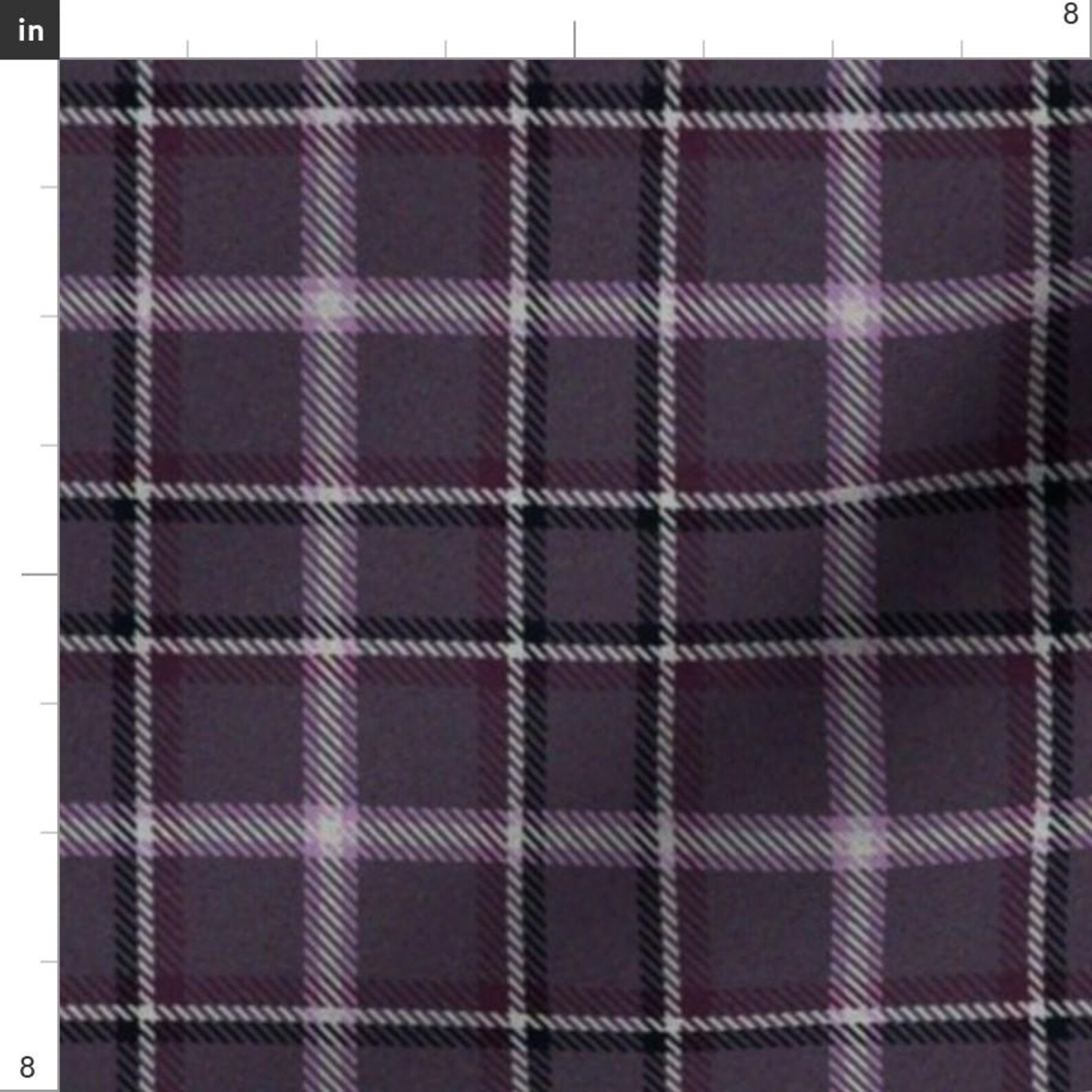 Plaid Fabric - Night Window Plaid by Eclectic House - Plaid Checked ...