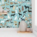 Dogs Wallpaper Light Blue Lots of Breeds Dog Breed by - Etsy