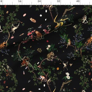 Exotic Monkey Fabric - Monkey World by Fifikoussout - Jungle Forest ...