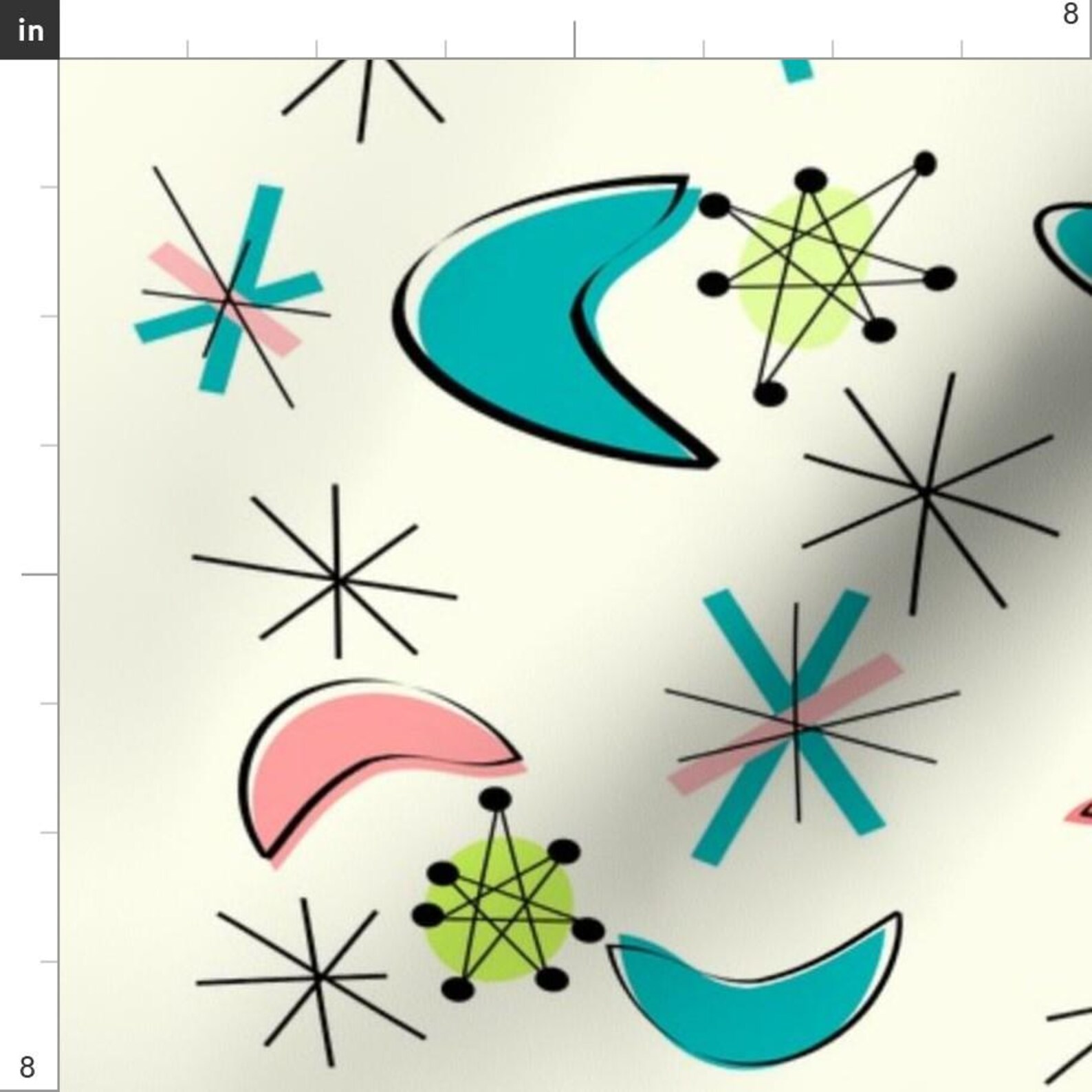 Atomic Era Fabric - Atomic Era Boomerangs by Hot4tees Bg@yahoo Com ...