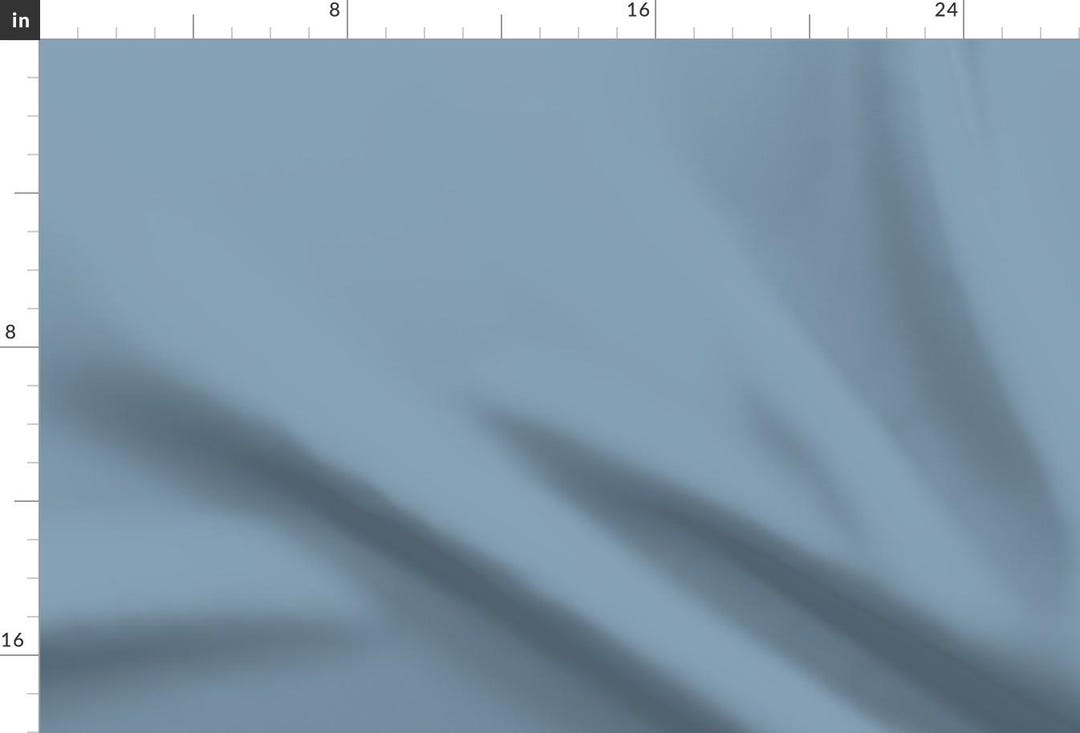 French Blue Fabric - Solid Dusty Blue by Gingezel - Gingezel Fabric ...