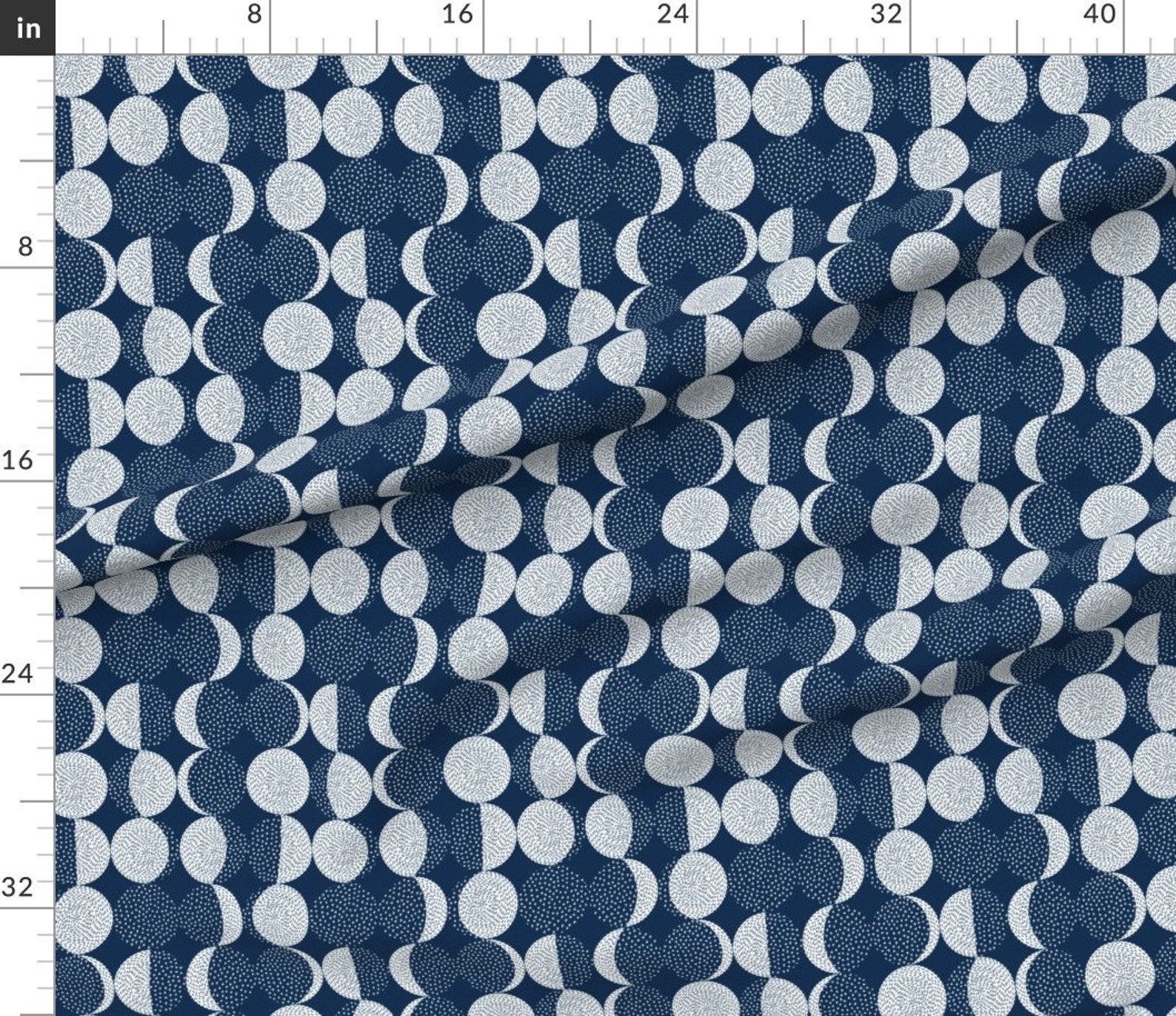 Moon Phase Fabric Moon Phases Embroidery by Marketa Stengl - Etsy Canada