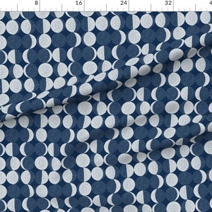 Moon Phase Fabric Moon Phases Embroidery by Marketa Stengl - Etsy